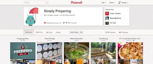 Top 5 Pinners to Follow For Prepping