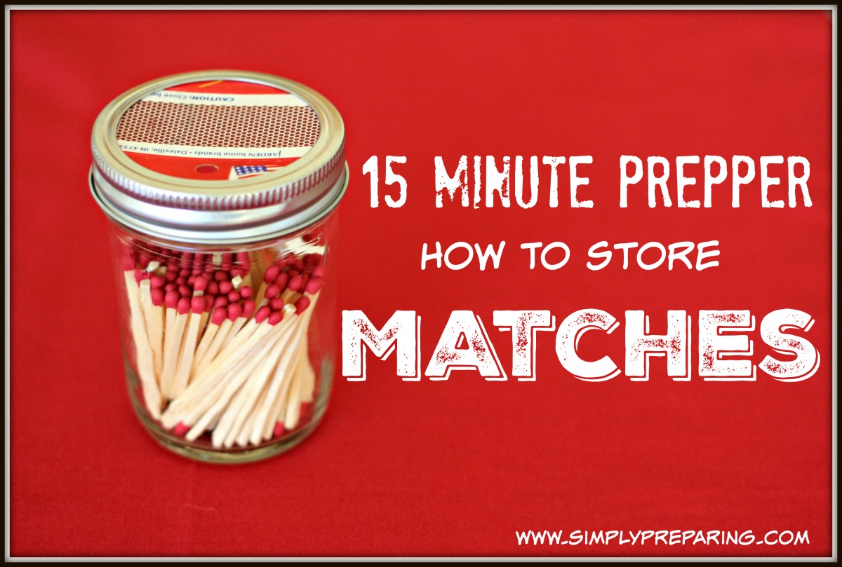 Mason Jar Match Holders