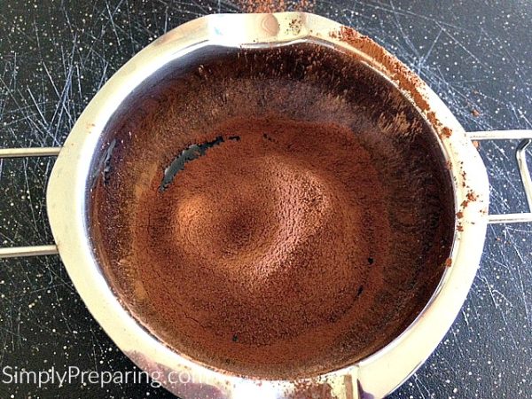 sifted cocoa powder